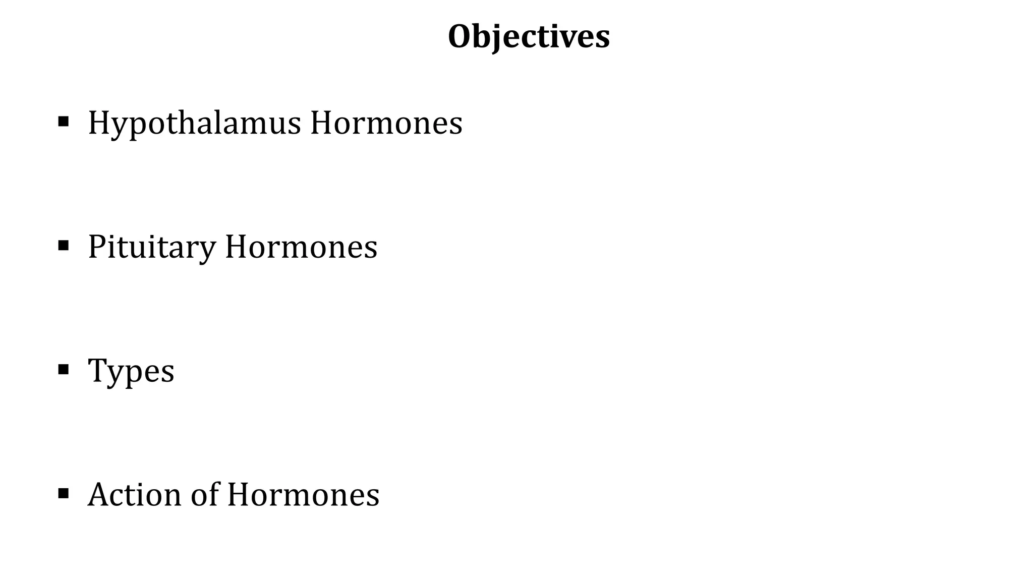 Hypothalamus Pituitary Hormones for medical laboratory students | PPT