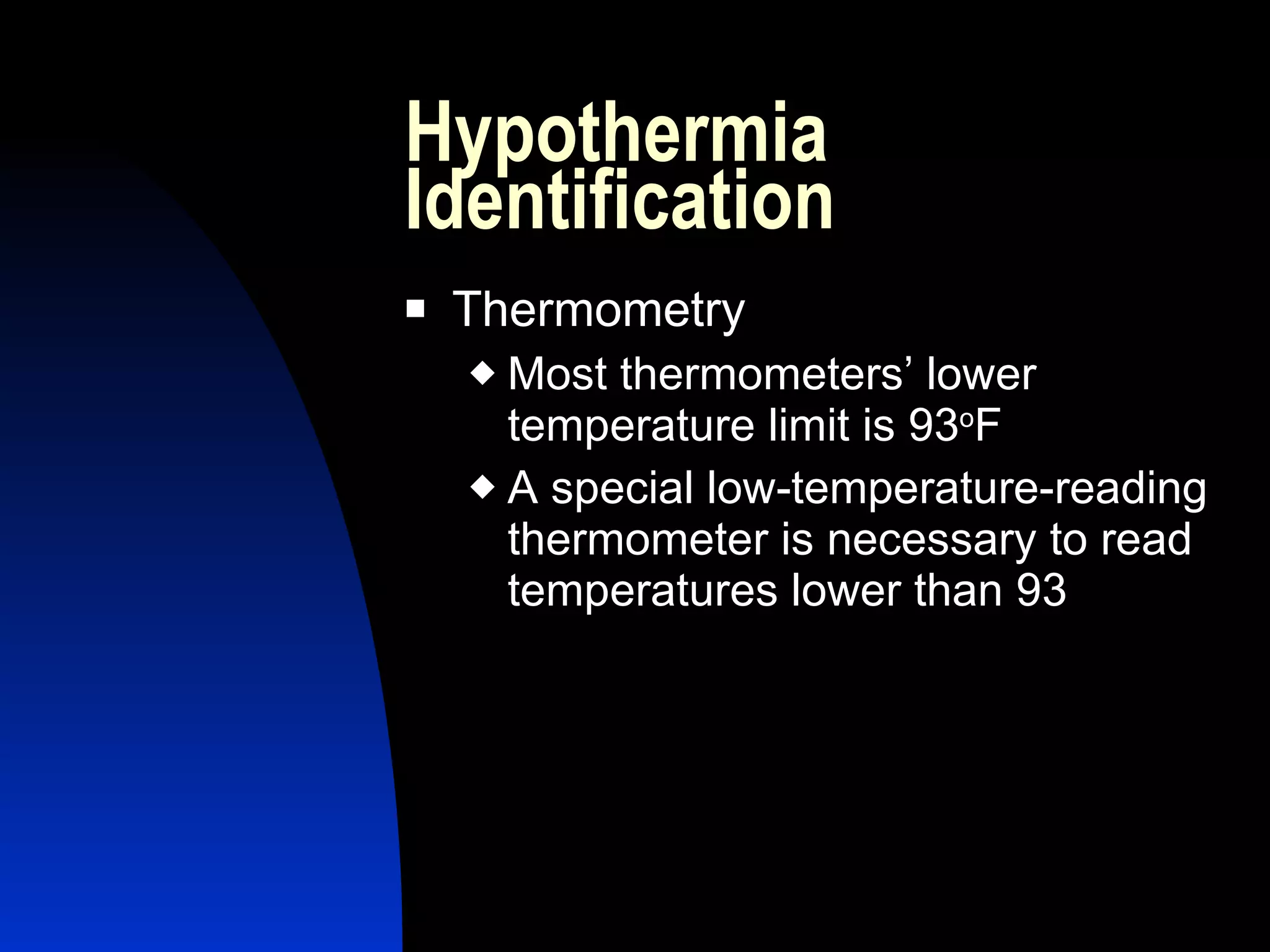 Hypothermia | PPT