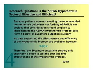 Cost and Time Effectiveness of Hypohthermia Guidelines in an Adult ...