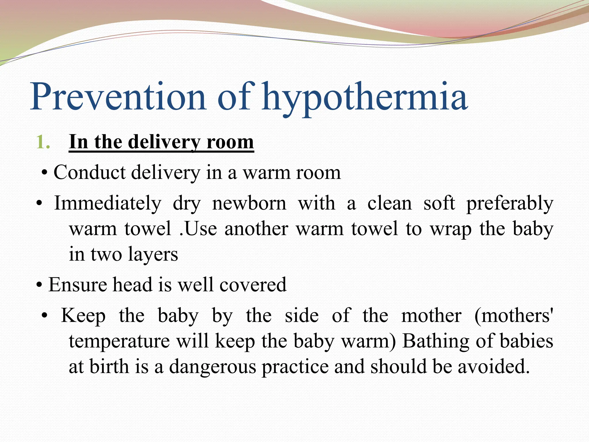 hypothermia for bsc nursing students..... | PPTX