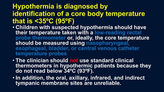 Hypothermia | PPTX | Physics | Science
