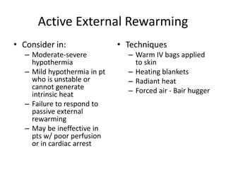 Hypothermia and cold injuries | PPTX