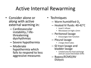 Hypothermia and cold injuries | PPTX