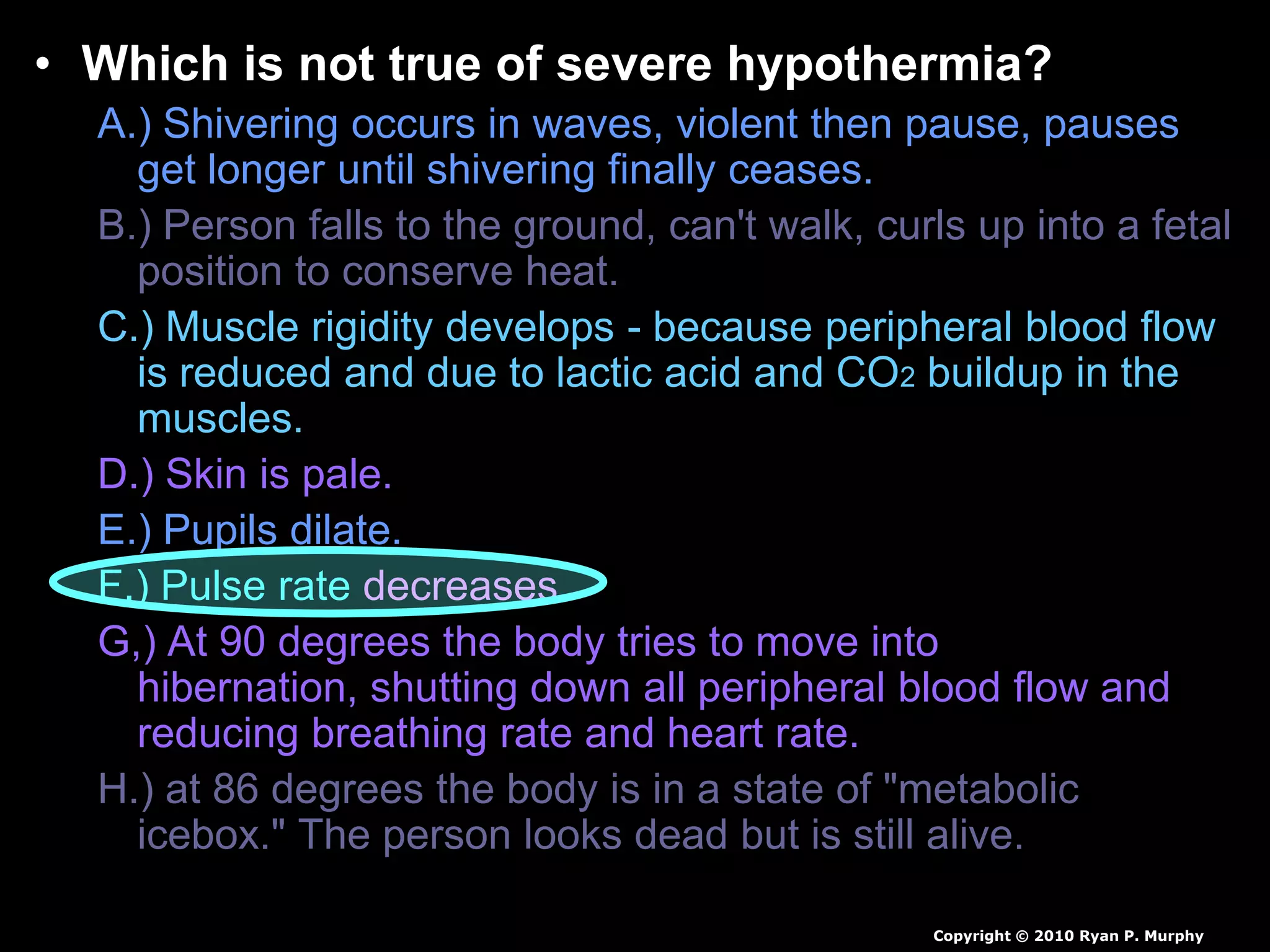 Hypothermia and Hyperthemia Lesson PowerPoint, Thermoregulation | PPTX