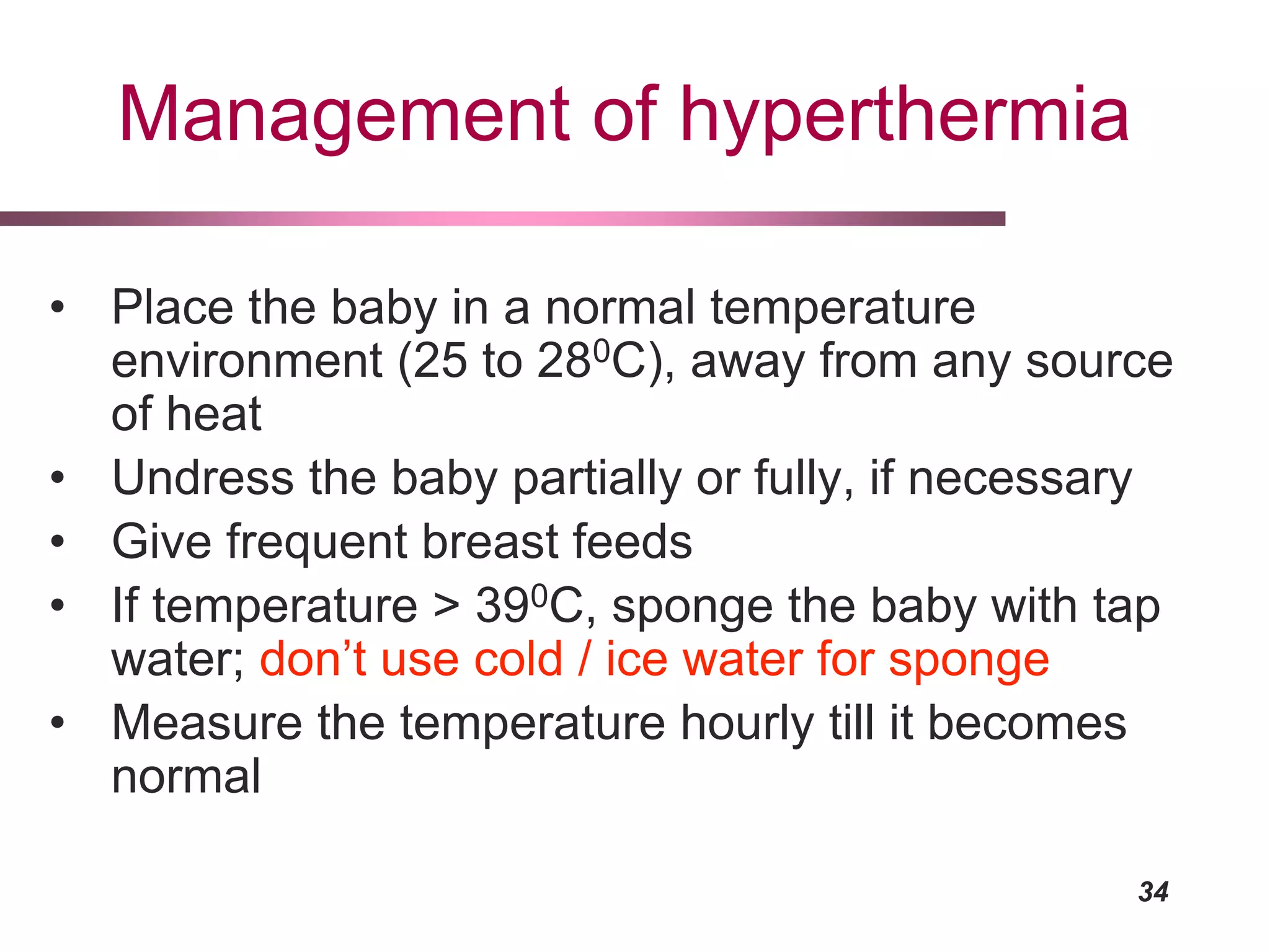 Hypothermia in newborn | PPSX