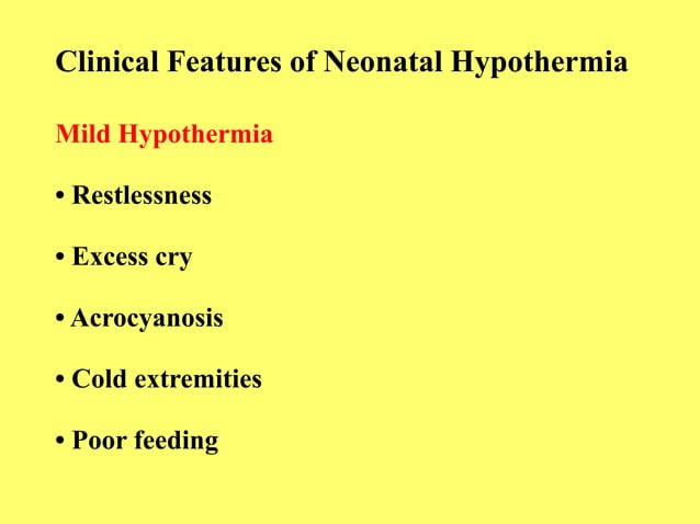 hypothermia in newborn.pptx | Pregnancy | Reproductive Health