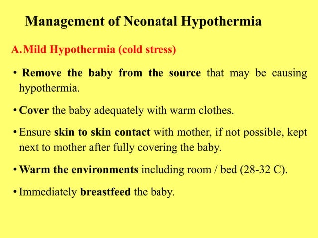 hypothermia in newborn.pptx | Pregnancy | Reproductive Health
