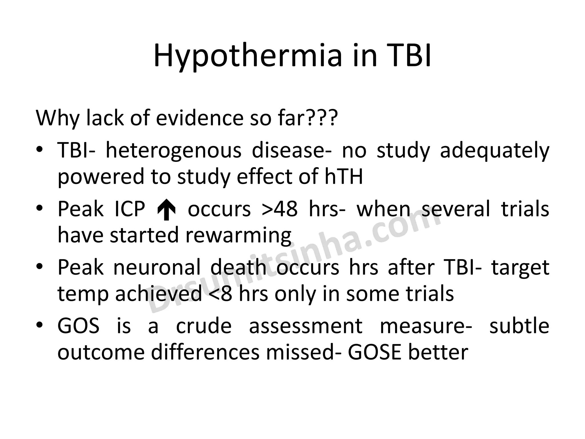 Hypothermia in tbi for neuroprotection | PPTX