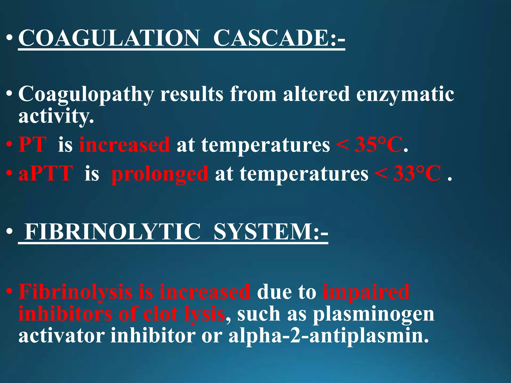 Hypothermia in Trauma Victims:- complication and its prevention | PPTX