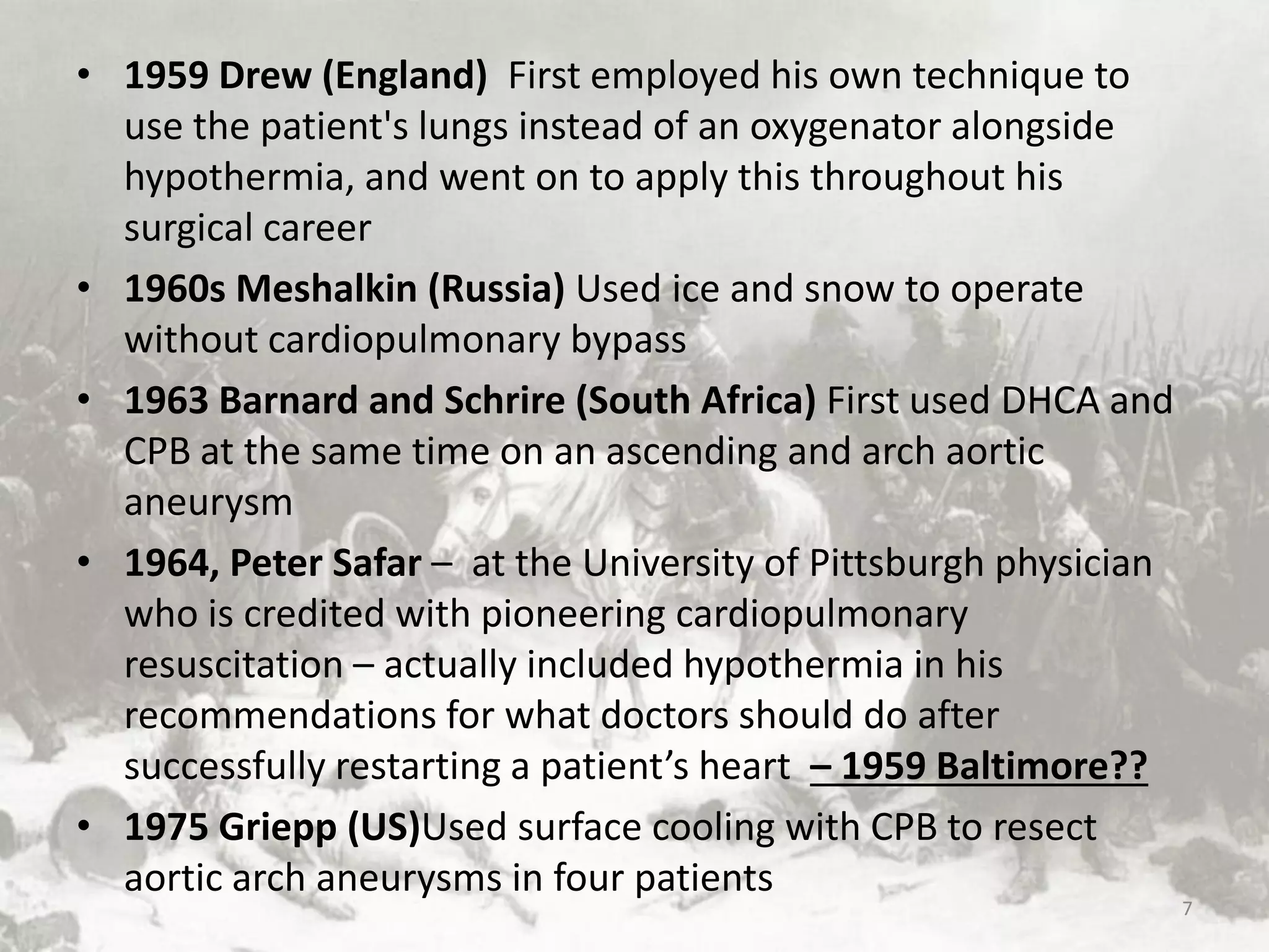 Hypothermia, DHCA, RCP, ACP,Oxygen consumption,Cooling, Rewarming. | PDF