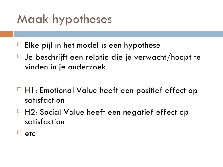 Hypotheses
