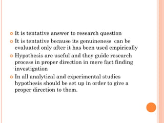 Hypotheses | PPTX | Chemistry | Science