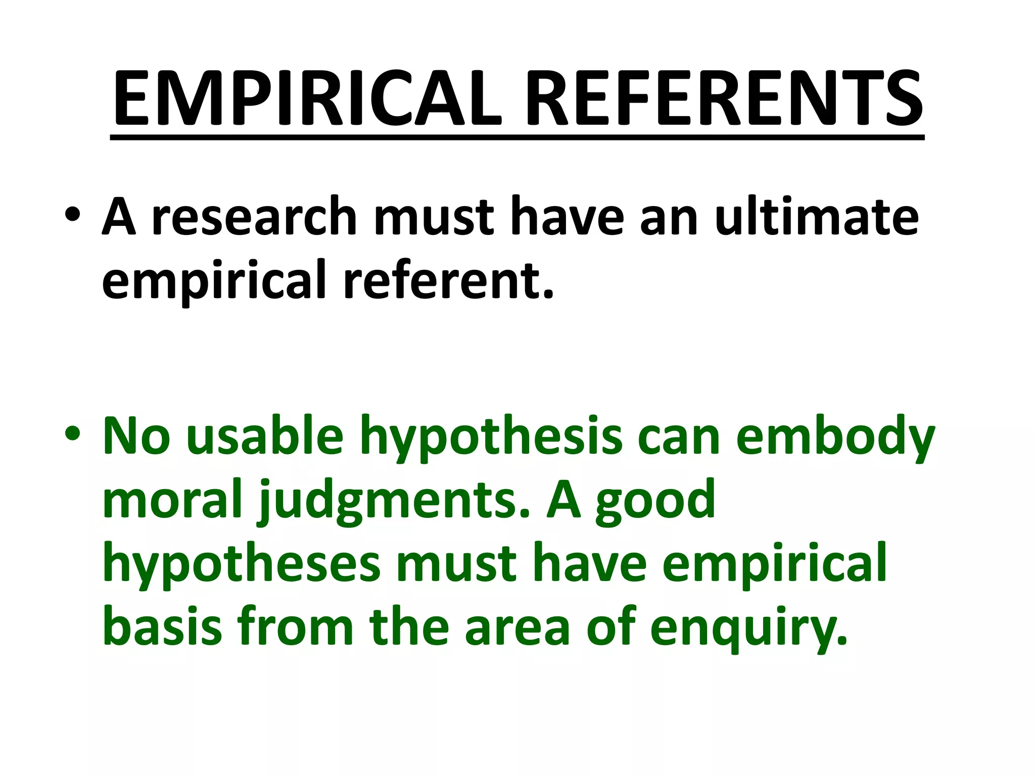 RESEARCH HYPOTHESIS | PPTX