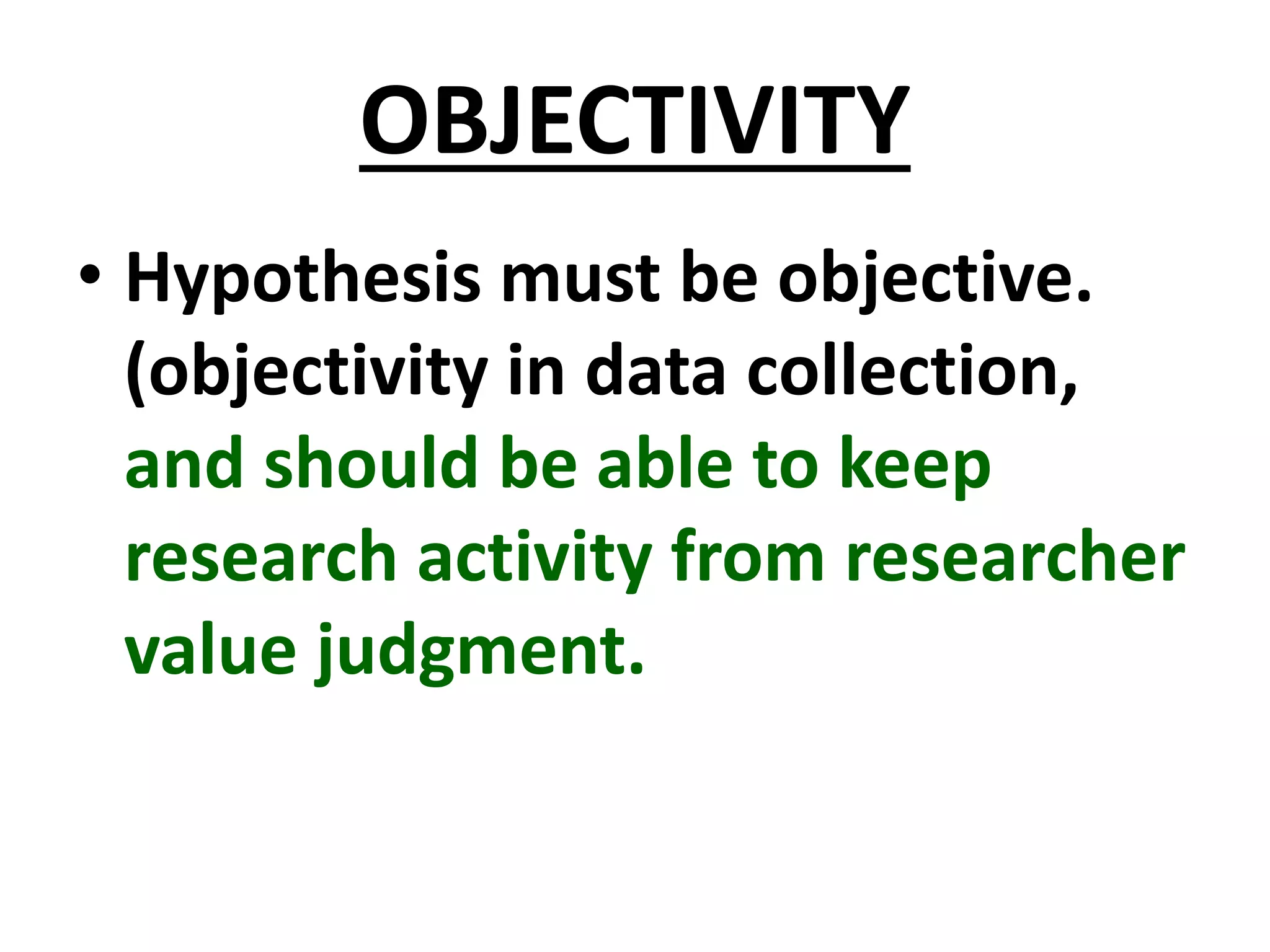 RESEARCH HYPOTHESIS | PPTX