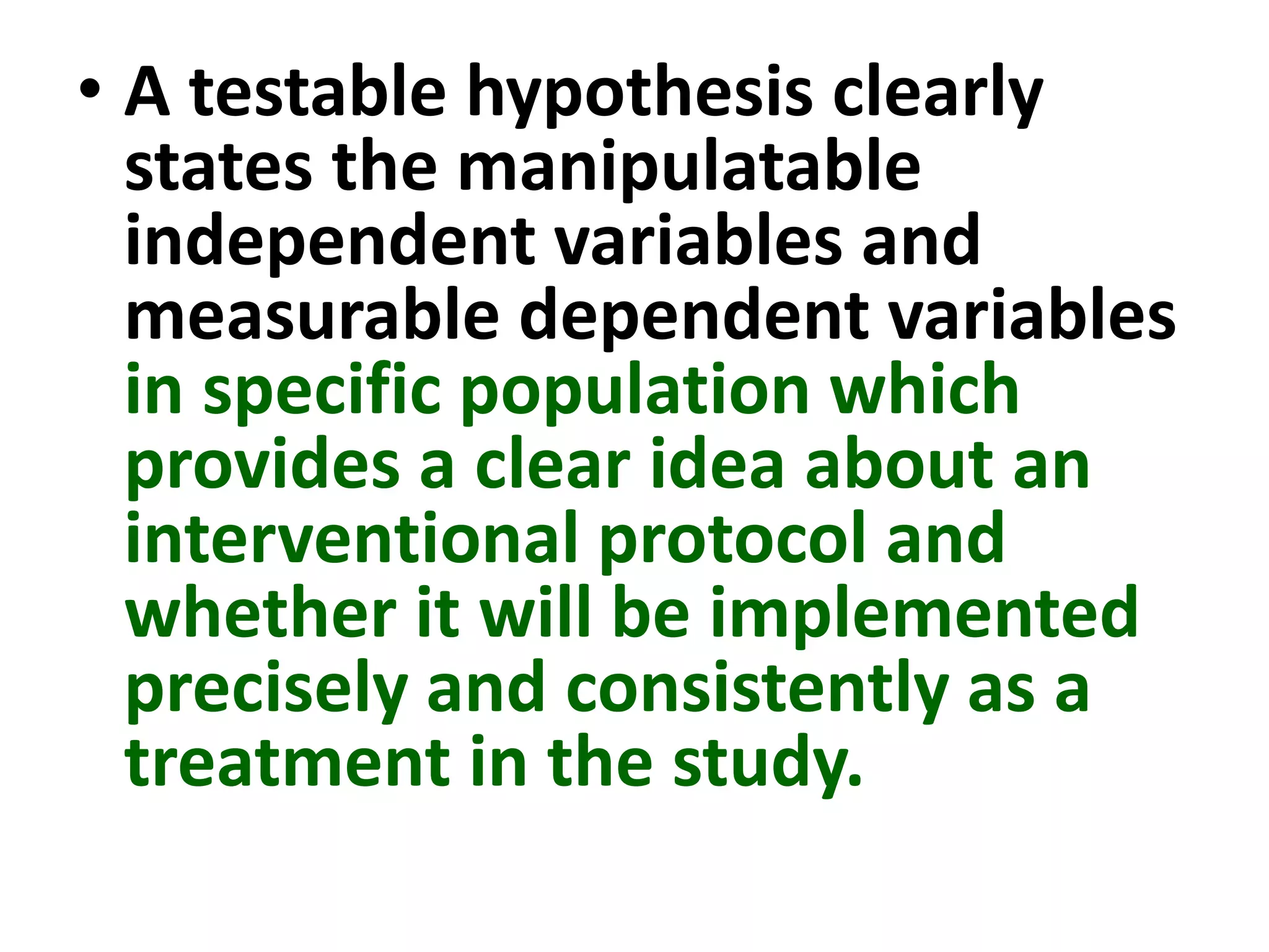 RESEARCH HYPOTHESIS | PPTX