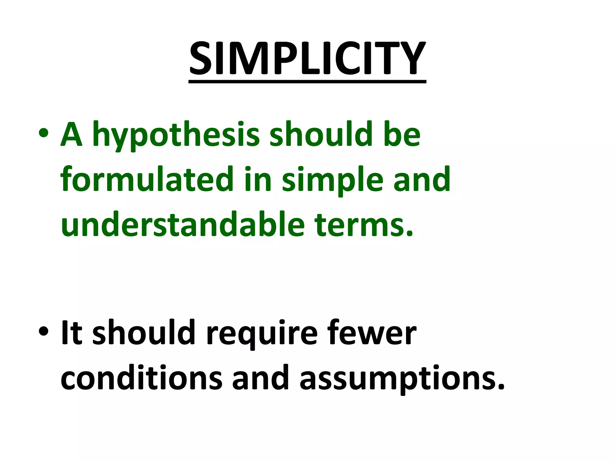 RESEARCH HYPOTHESIS | PPTX