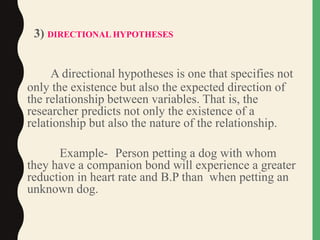 Hypotheses | PPT
