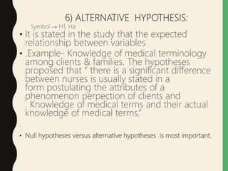 Hypotheses | PPT