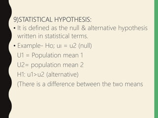 Hypotheses | PPT
