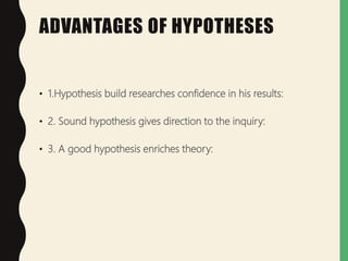 Hypotheses | PPT