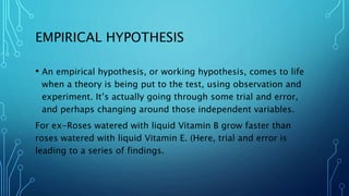 Hypotheses Presentation (2).pptx What is hypothesis | PPTX