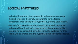 Hypotheses Presentation (2).pptx What is hypothesis | PPTX