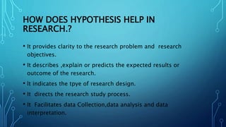 Hypotheses Presentation (2).pptx What is hypothesis | PPTX