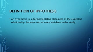 Hypotheses Presentation (2).pptx What is hypothesis | PPT