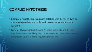 Hypotheses Presentation (2).pptx What is hypothesis | PPT