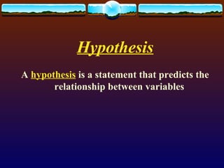 Hypothesis | PPT