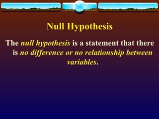 Hypothesis | PPT