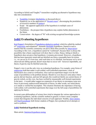 Hypothesis | DOC | Physics | Science