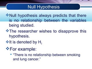 Hypothesis | PPT