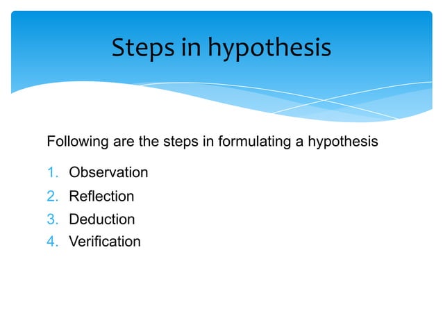 Hypothesis | PPTX | Chemistry | Science