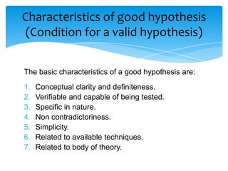 Hypothesis | PPTX | Chemistry | Science