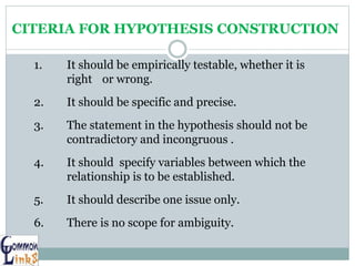 Hypothesis | PPTX