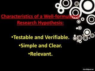 Hypothesis | PPTX