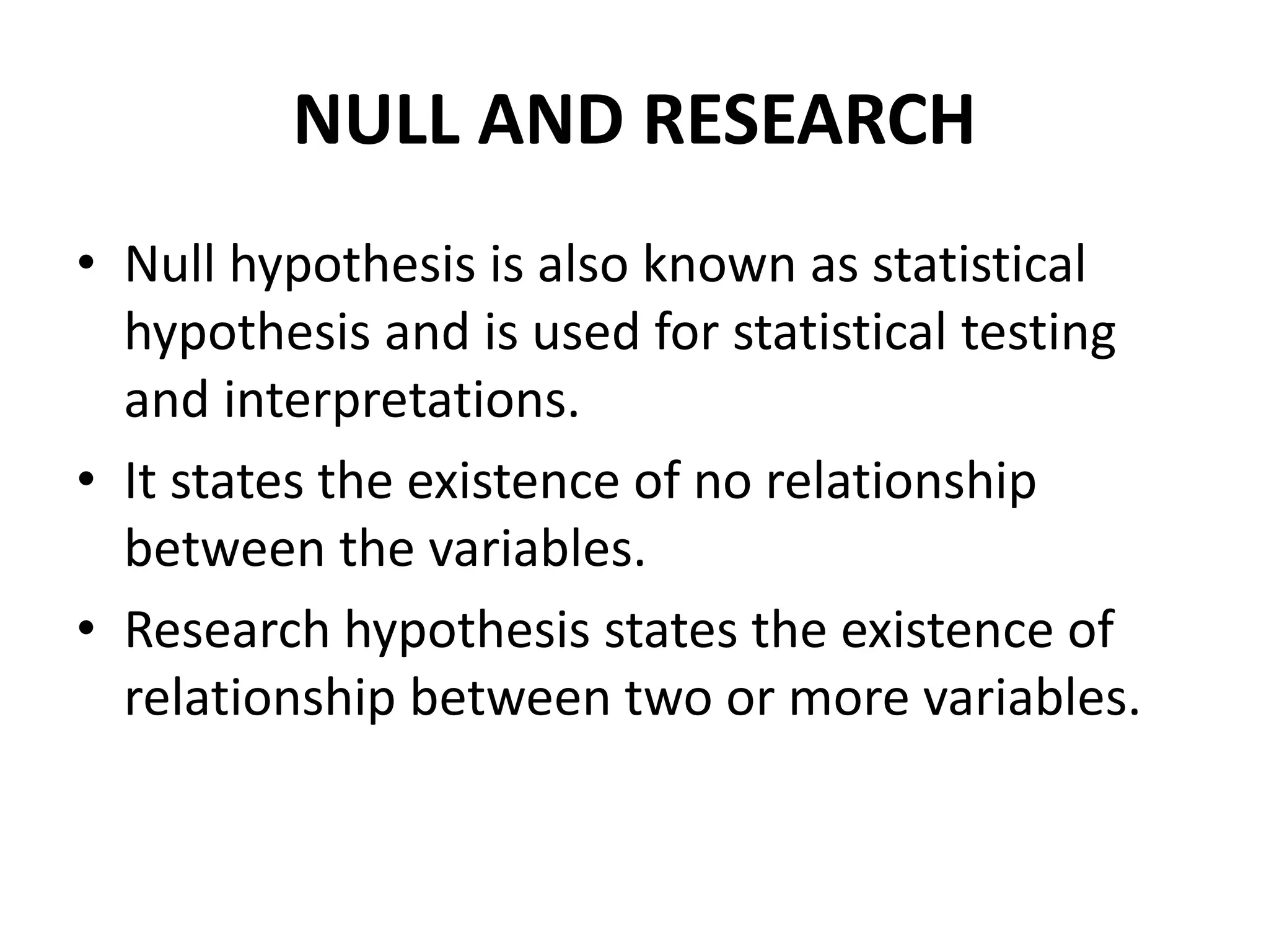 Hypothesis in Research | PPTX