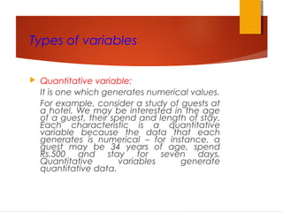 Hypothesis and types of variables | PPT