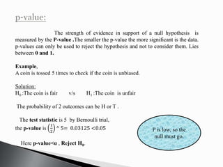 Hypothesis and t-tests | PPTX