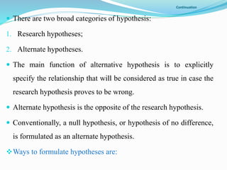Hypothesis | PPT
