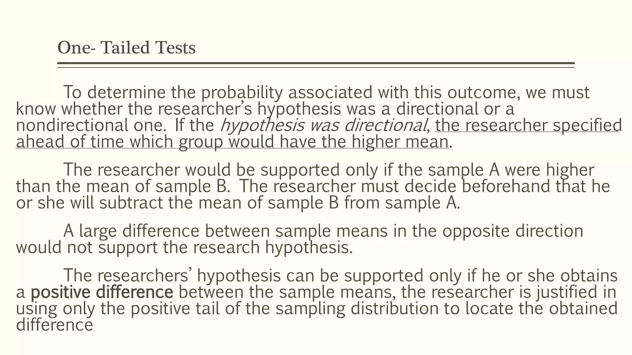 Hypothesis Testing. Inferential Statistics pt. 2 | PPT