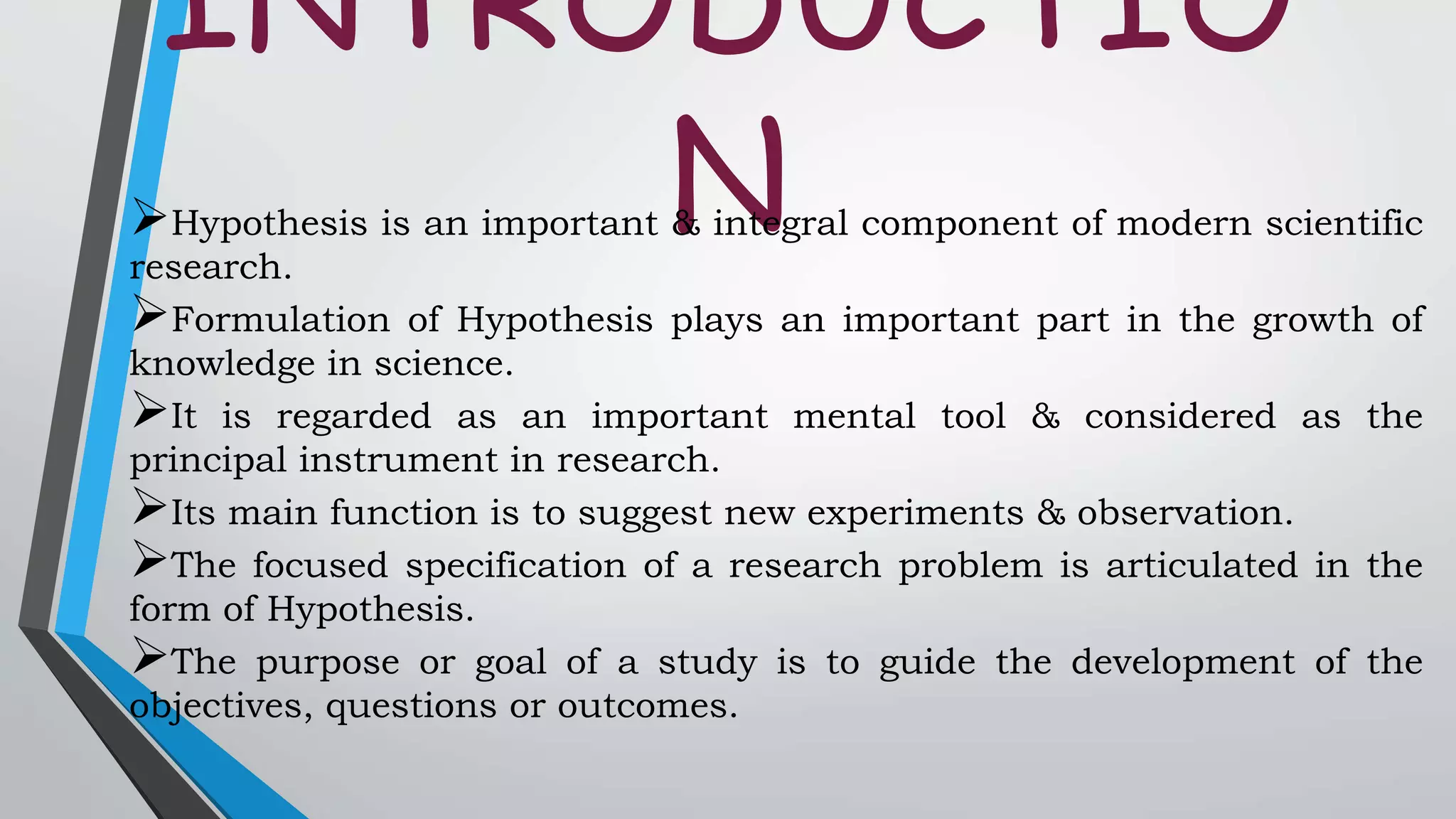 Hypothesis | PPT