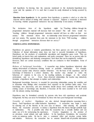 Hypothesis | DOCX
