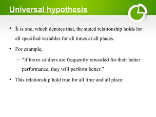 Hypothesis | PPT | Science