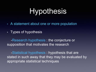Hypothesis | PPT