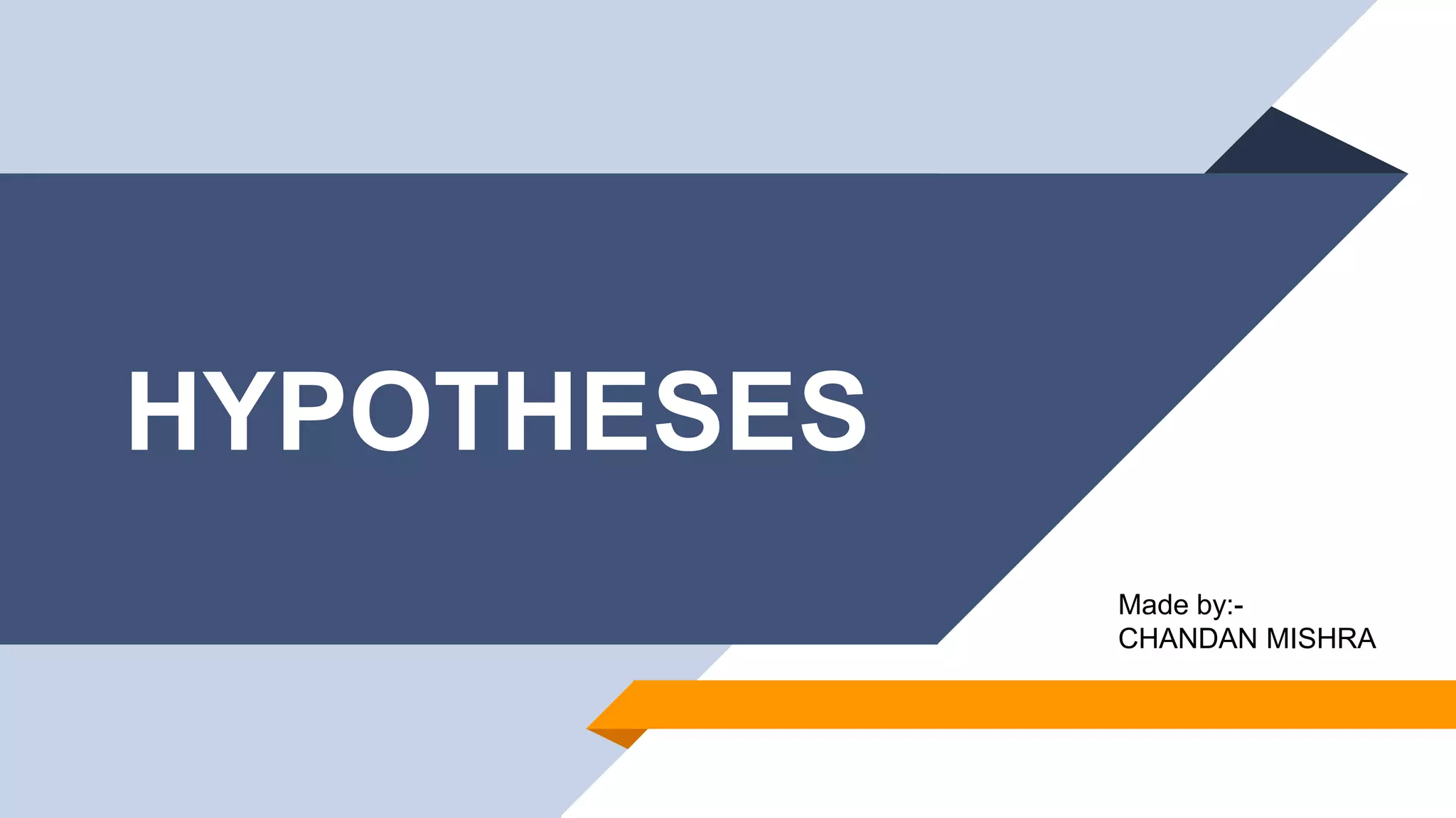Hypothesis | PPT