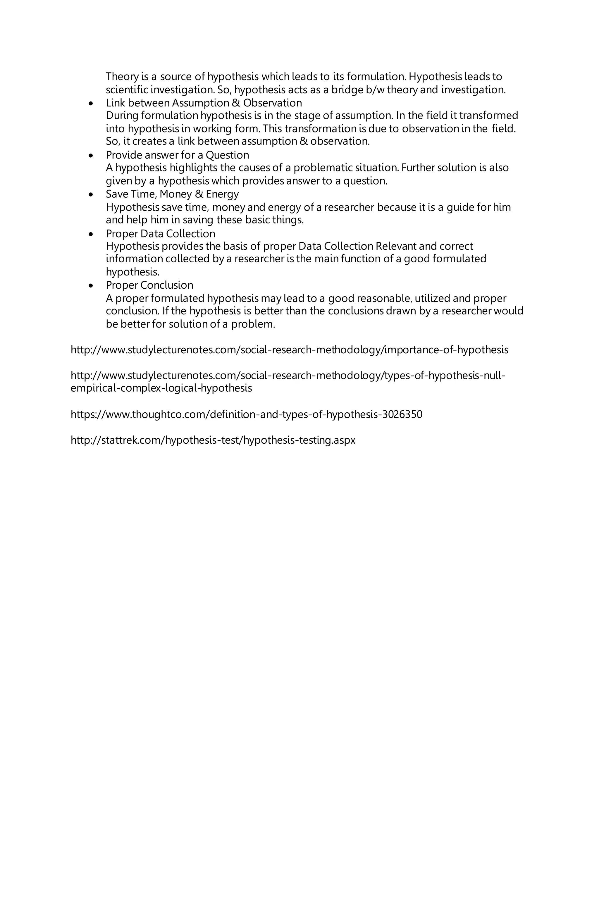 Hypothesis | DOCX