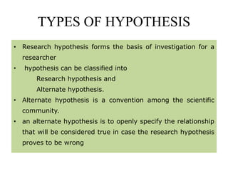 Hypothesis | PPT