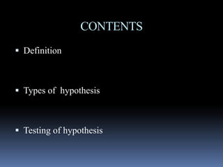 Hypothesis | PDF